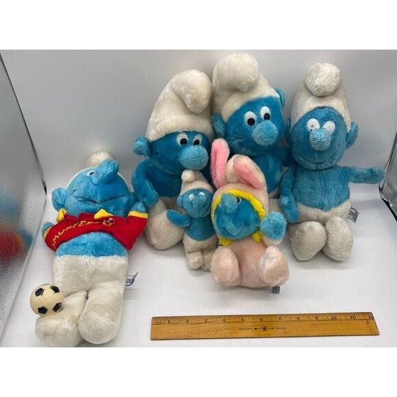 Peyo | Toys | Vintage Smurfs Plush Stuffed Animal Lot Of 6 Different ...